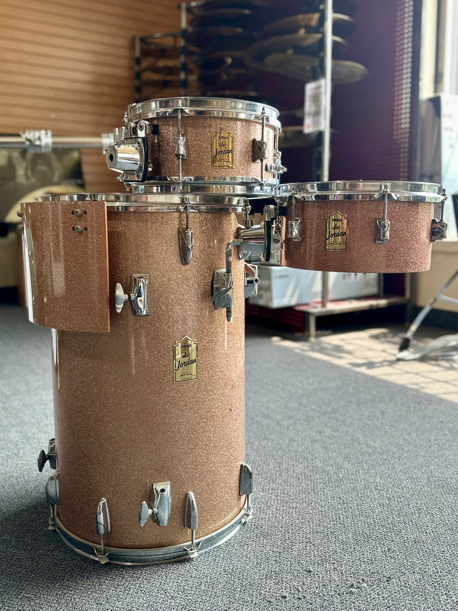Yamaha 8/10/15" Club Jordan Cocktail Kit Drum Set, Pink Sparkle Lacque ...